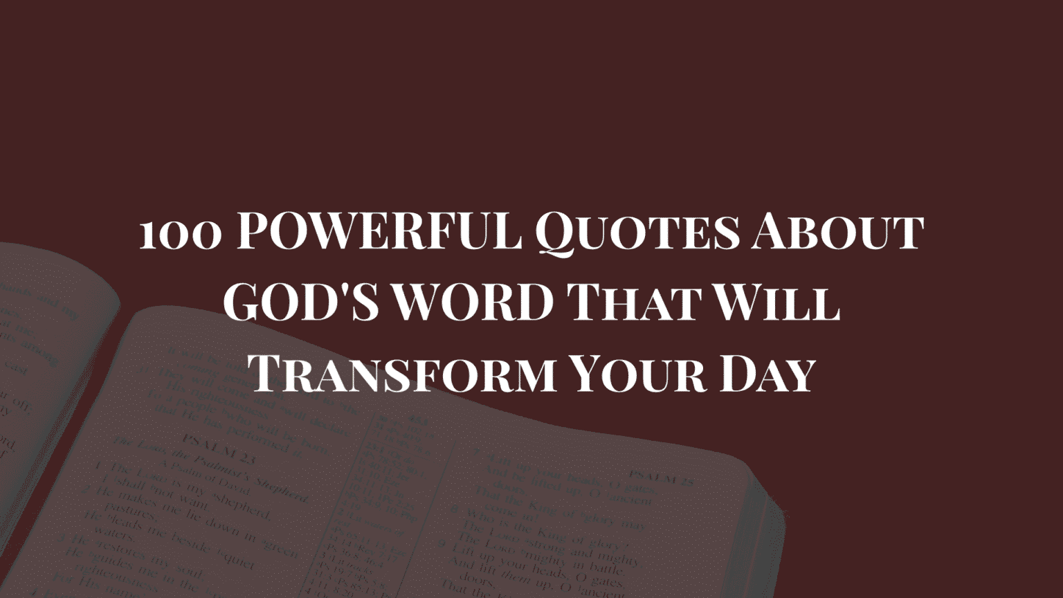 God's Word for Today - 100 Powerful Faith Quotes & Devotions